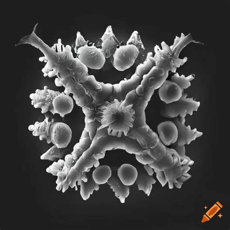 Scanning Electron Microscope Snowflake