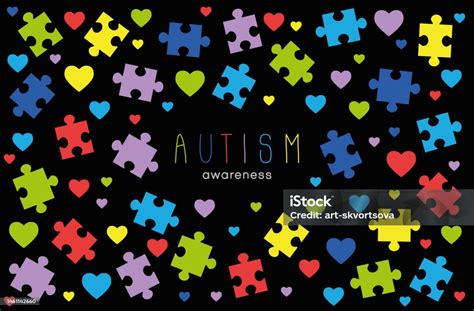 세계 자폐증 인식의 날 다채로운 퍼즐 Backrond 벡터 배경입니다 자폐증의 상징입니다 의료 평면 그림입니다 의료 0명에 대한