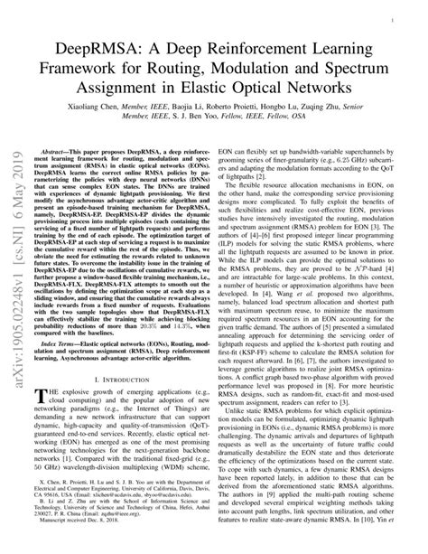 Deeprmsa A Deep Reinforcement Learning Framework For Routing