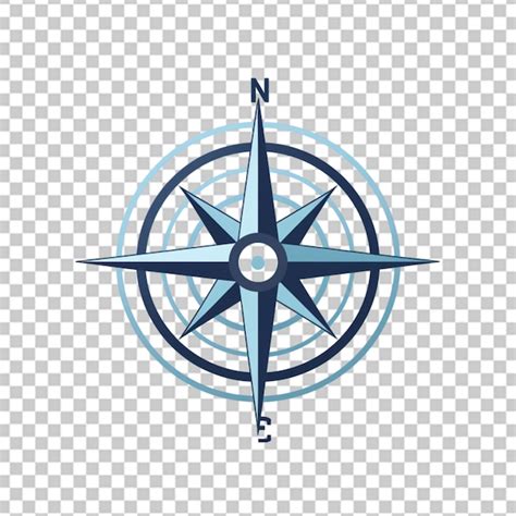 Premium Psd Retro Metal Pocket Compass Front View Isolated On White