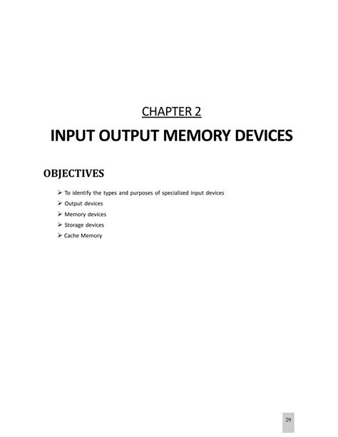 SOLUTION Chapter Input Output Memory Devices Studypool