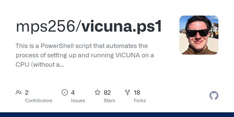 Github Mps256vicunaps1 This Is A Powershell Script That Automates The Process Of Setting Up