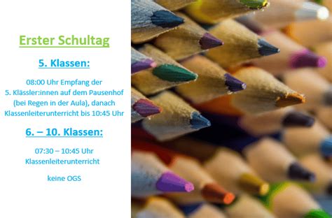 Erster Schultag Realschule Schwabach