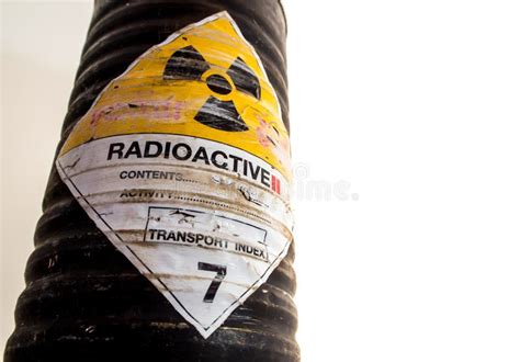 Steel Container Of Radioactive Material Stock Image Image Of