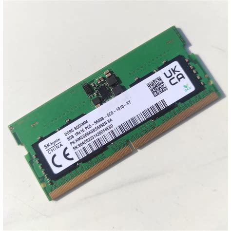 Jual Ram Sk Hynix Ddr5 8gb Speed 5600 Sodimm Copotan Bekas Shopee