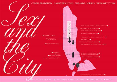 Infografía New York Sex and the City on Behance