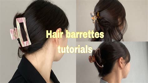 올림 머리 예쁘게 묶는 방법🤍 헤어 집게핀 스타일링 번 스타일 바렛 Bun Hairstyles Youtube