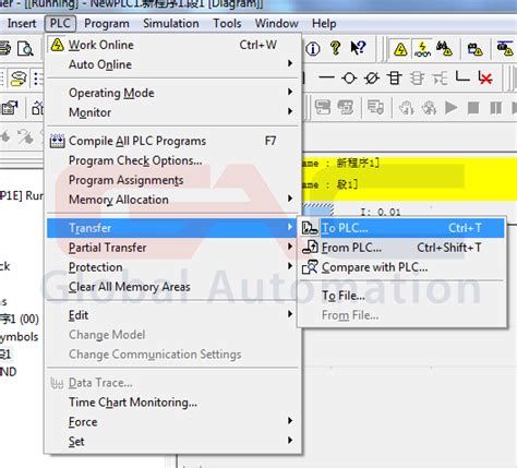 Hướng dẫn download và upload PLC Omron Tự Động Hoá Toàn Cầu