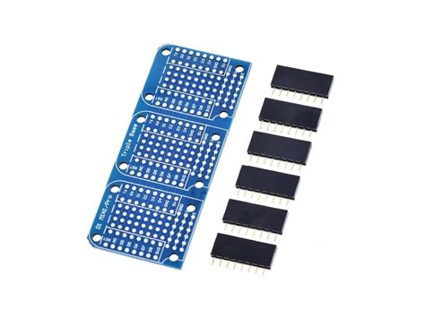 Wemos D1 Mini Triple Base Shield Myledsk