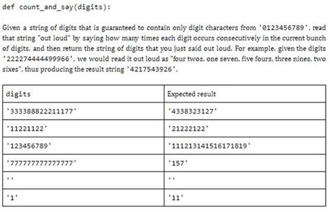 Solved Def Countandsay Digits Given A String Of Digits That