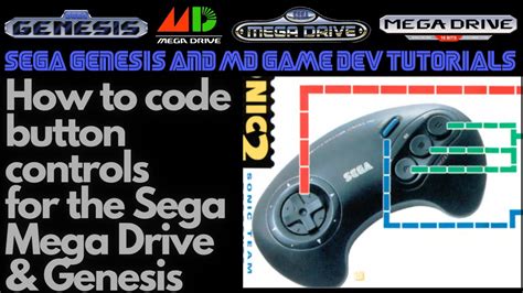 how to code button controls for the sega genesis and mega drive beginners dev tutorials youtube