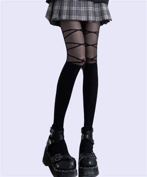 [에스파 윈터 착용] 키치 리본 스타킹 에이블리