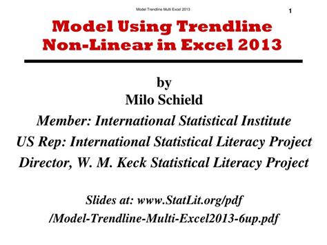 PPT Model Using Trendline Non Linear In Excel 2013 PowerPoint Presentation ID 5519021