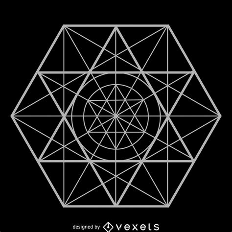 Abstract Complex Sacred Geometry Vector Download