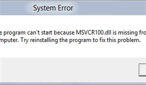 How To Fix Msvcr Dll Not Found Or Missing Errors