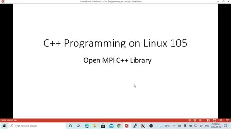 C Programming On Linux Message Passing Interface Open Mpi Youtube