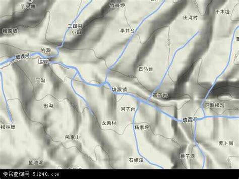 坡渡镇地图 坡渡镇卫星地图 坡渡镇高清航拍地图 便民查询网地图