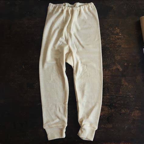 100 Organic Merino Wool Long Johns Natural Mamaowl Wool Long Johns