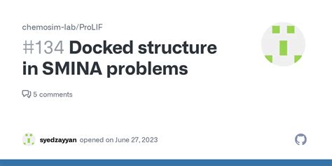 Docked Structure In Smina Problems · Issue 134 · Chemosim Labprolif