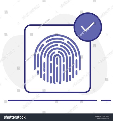 Our Fingerprint Authentication System Provides Verified Stock Vector