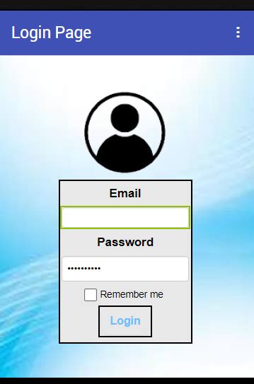 User Interface Login Page Email And Password User Interface And