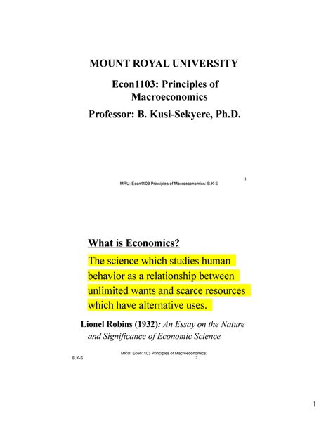 chapter 1 lecture notes mount royal university econ1103 principles