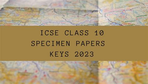 ICSE Board Exam 2023 Official Model Question Papers And Solutions