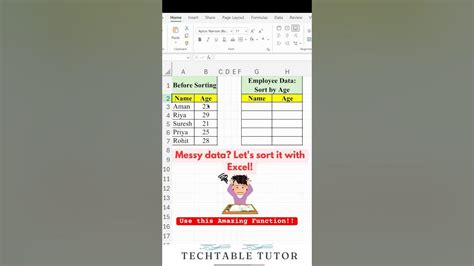 🛑 Stop Manual Sorting Let Sortby Do The Work In Excel 🔧 Excel Excelshorts Youtube