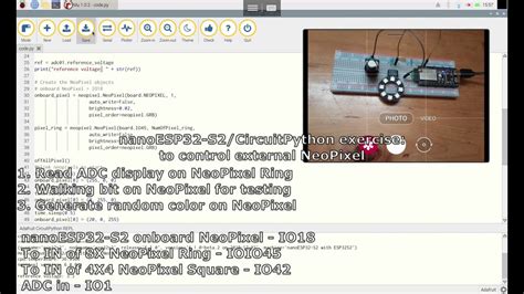 NanoESP32 S2 CircuitPython Exercise To Control External NeoPixel YouTube
