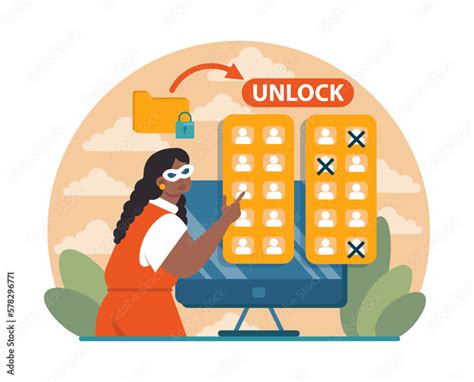 Ethical Hacker Character Conducting A Security Penetration Test White