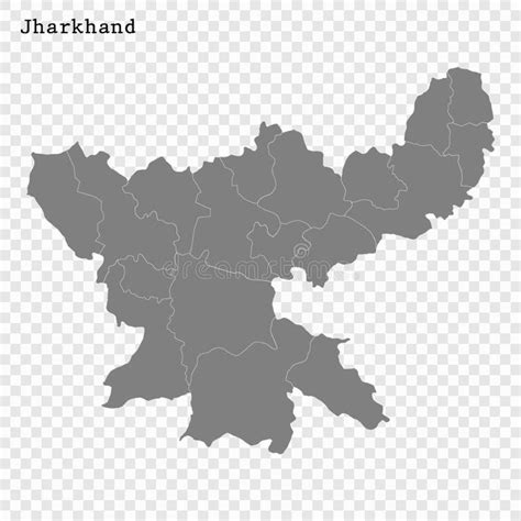 Jharkhand Political Map Stock Illustrations 89 Jharkhand Political