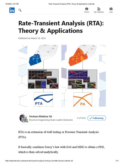 Rate Transient Analysis Rta Theory And Applications Linkedin Pdf