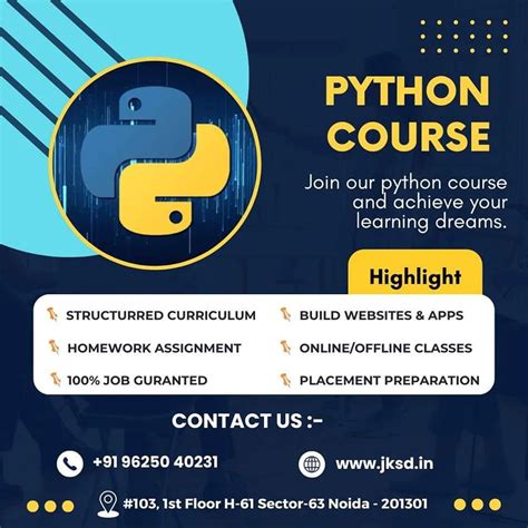 Jksd Infotech Pvt Ltd On Linkedin Pythoncourse Codingmadeeasy