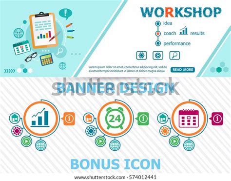 Workshop Design Concepts Abstract Cover Header Stock Vector Royalty Free 574012441 Shutterstock