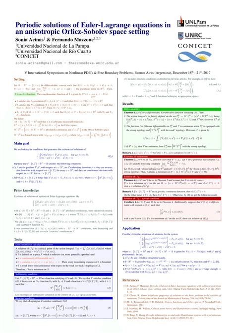 Pdf Periodic Solutions Of Euler Lagrange Equations In An Anisotropic Orlicz Sobolev Space Setting