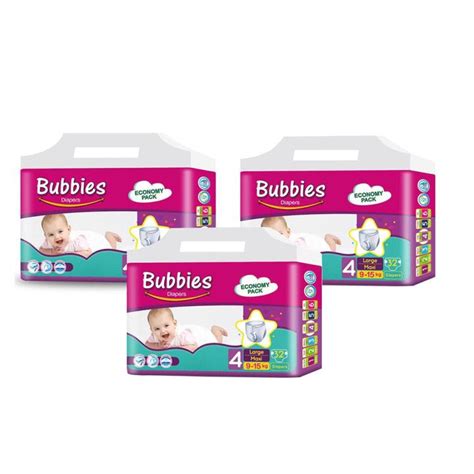 Bubbies Diapers Economy Pack Large 4 Count 32 32 32 Daraz Pk