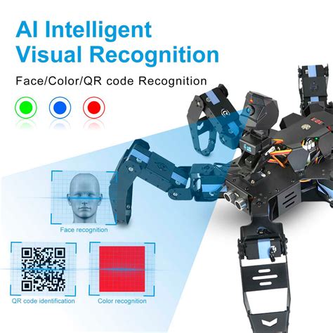 Xr R1 Artificial Intelligence Hexapod Bionic Robot Kit For Raspberry P