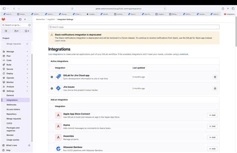 The Integration Of Gitlab With Jira Is Not Working