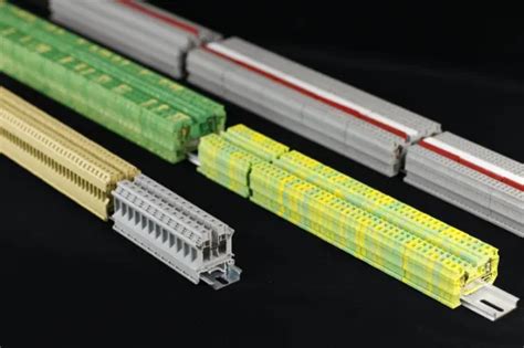 Screw DIN Rail Terminal Block Wiring Connector For Able Connecting Cable Connector And Mm