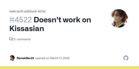 Doesnt Work On Kissasian · Issue 4522 · Reekanti Adblock Killer · Github