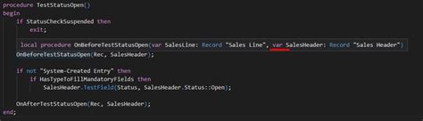OnBeforeTestStatusOpen Event In PurchaseLine Table Issue Issue 6055