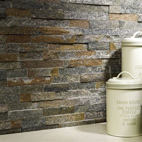 Multi Colour Sparkle Slate 100x360mm Wall Cladding