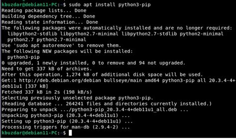 Instalar Python Pip Debian 11