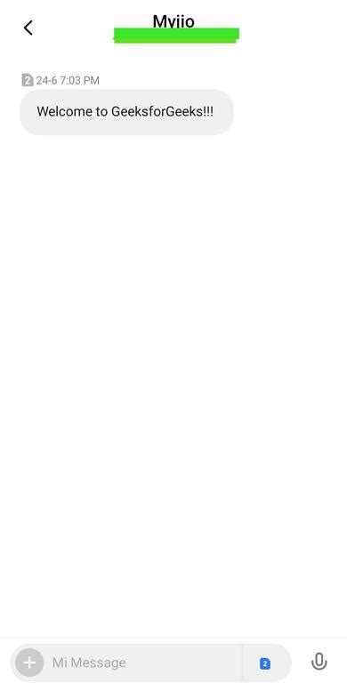 Sending A Text Message Over The Phone Using Smsmanager In Android Geeksforgeeks