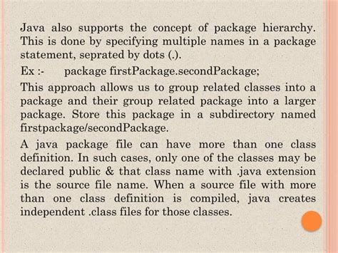 java package in java in java packages pptx