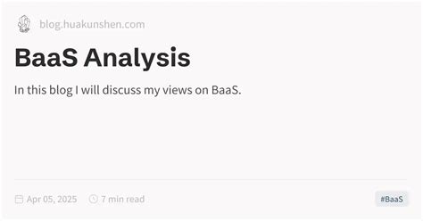 Baas Analysis