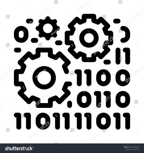Programming Coding Process Machine Learning Line Stock Vector Royalty Free 1946695870