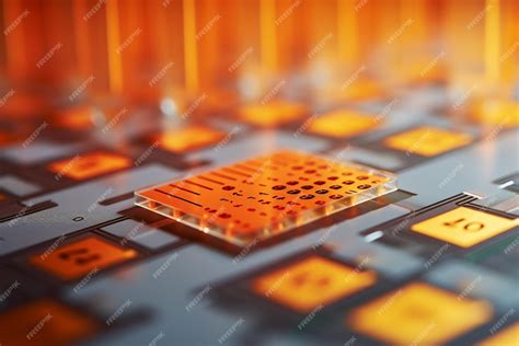 Premium Photo Close Up Of A Microchip With Barcode Identification