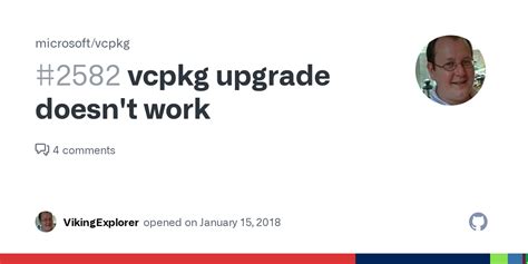Vcpkg Upgrade Doesn T Work Issue Microsoft Vcpkg Github