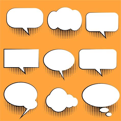 만화 텍스트 만화 말풍선 만화 배경 프리미엄 벡터
